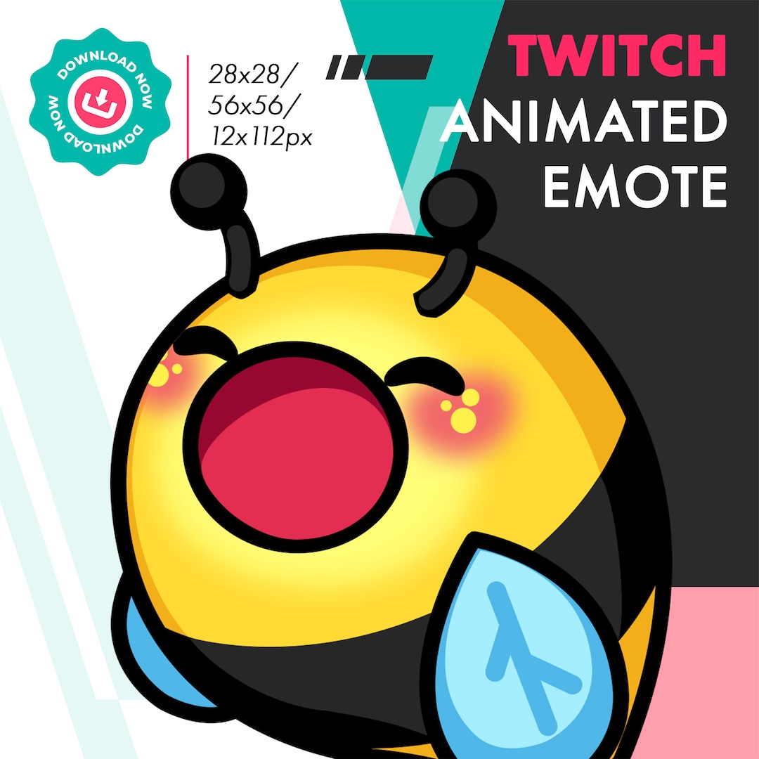 Animated Pop Emote, Cute Bee Pop Emote for Twitch Streamers - Etsy