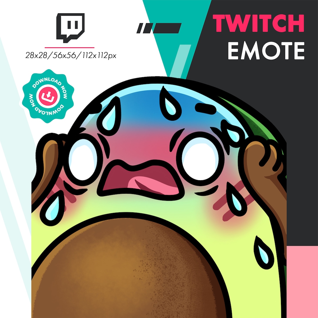 Twitch Avocado Emote | Cute Avocado Shock Emote for Twitch Youtube ...
