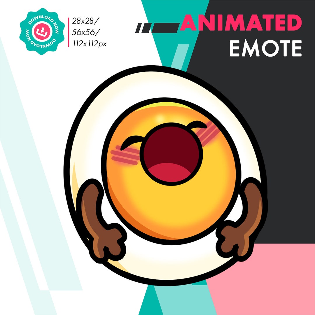 Animated Pop Emote, Cute Egg Pop Emote for Twitch Streamers - Etsy