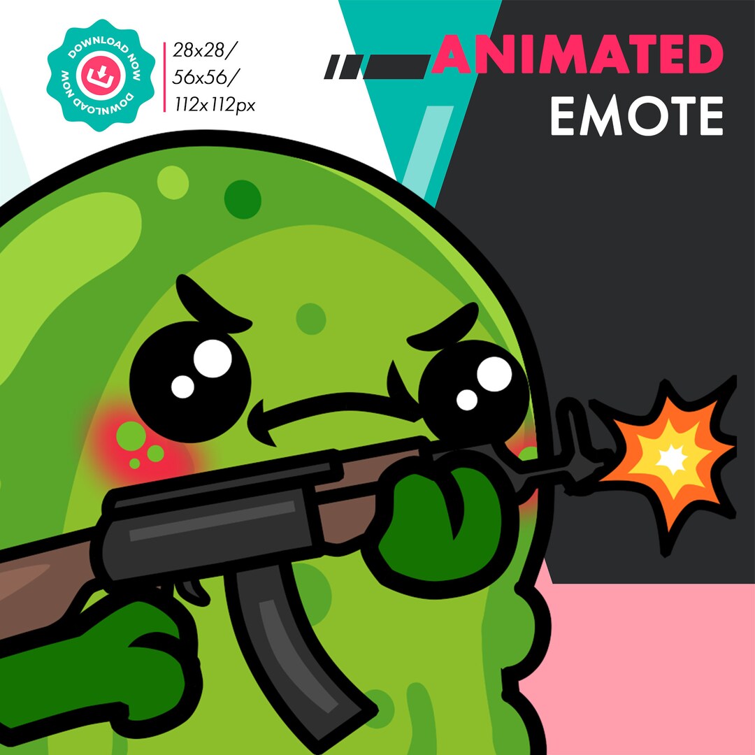 Animated Aim Emote, Cute Pickle Aim Emote for Twitch Youtube Discord ...