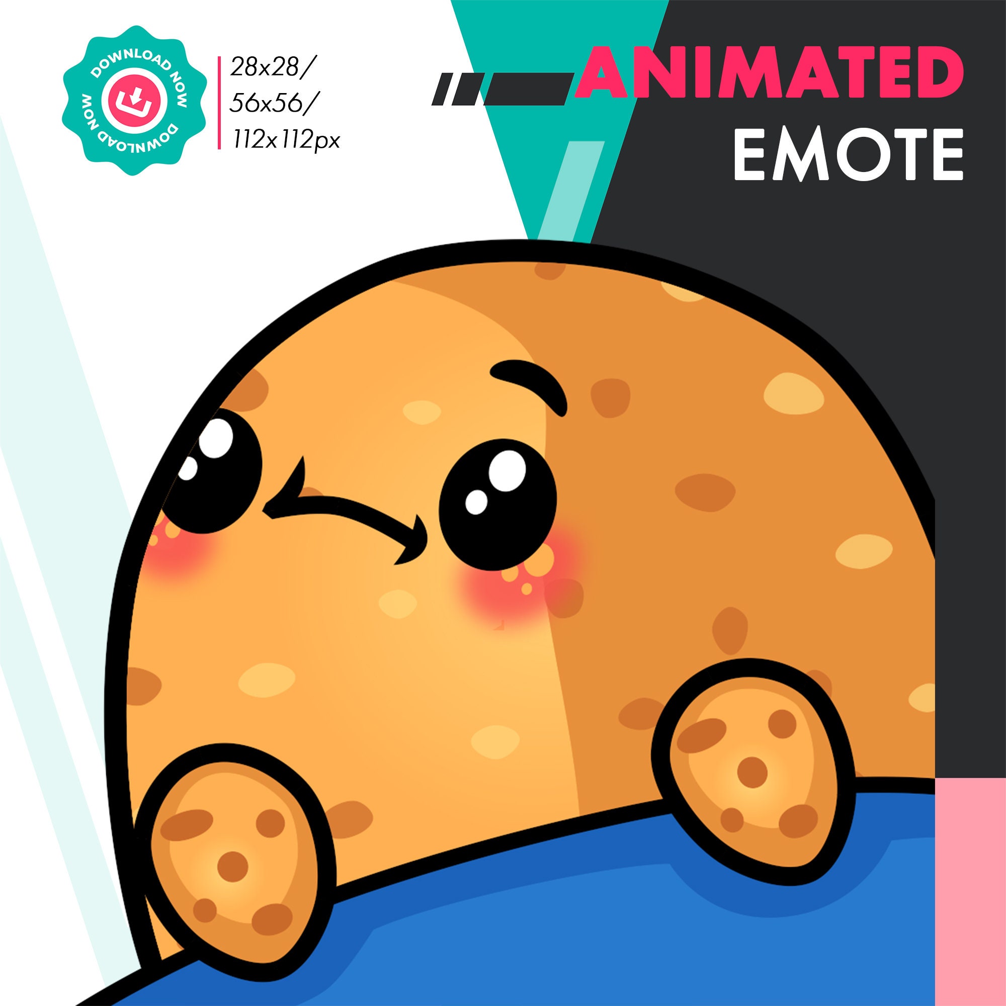 Animated Mod Check Emote, Animated Potato Modcheck Emote for Twitch ...