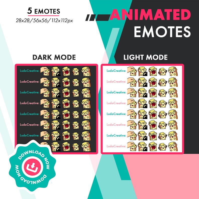 Animated Toast Emotes Pack, 5 Cute Bread and Butter Wiggle, Steer ...