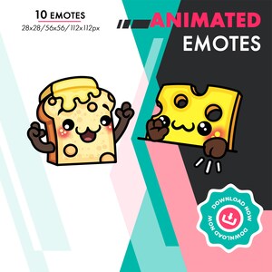 Create Your Own Animated Emotes Bundle, 10 Cute Animated Emote Pack for ...
