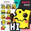 Animated Pickle Eyebrows Emote, Cute Gherkin Face Emote for Twitch ...