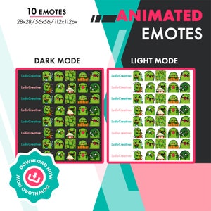 Animated Pickle Emotes Pack 2, 10 Cute Gherkin Spray Bottle, Popcorn ...