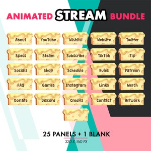 Mega Animated Toast Stream Package, Twitch Bread Overlays, Animated ...