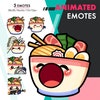 Animated Potato Emotes Pack 1, 5 Cute Potato Pop, Steer, Raid Emote Set ...