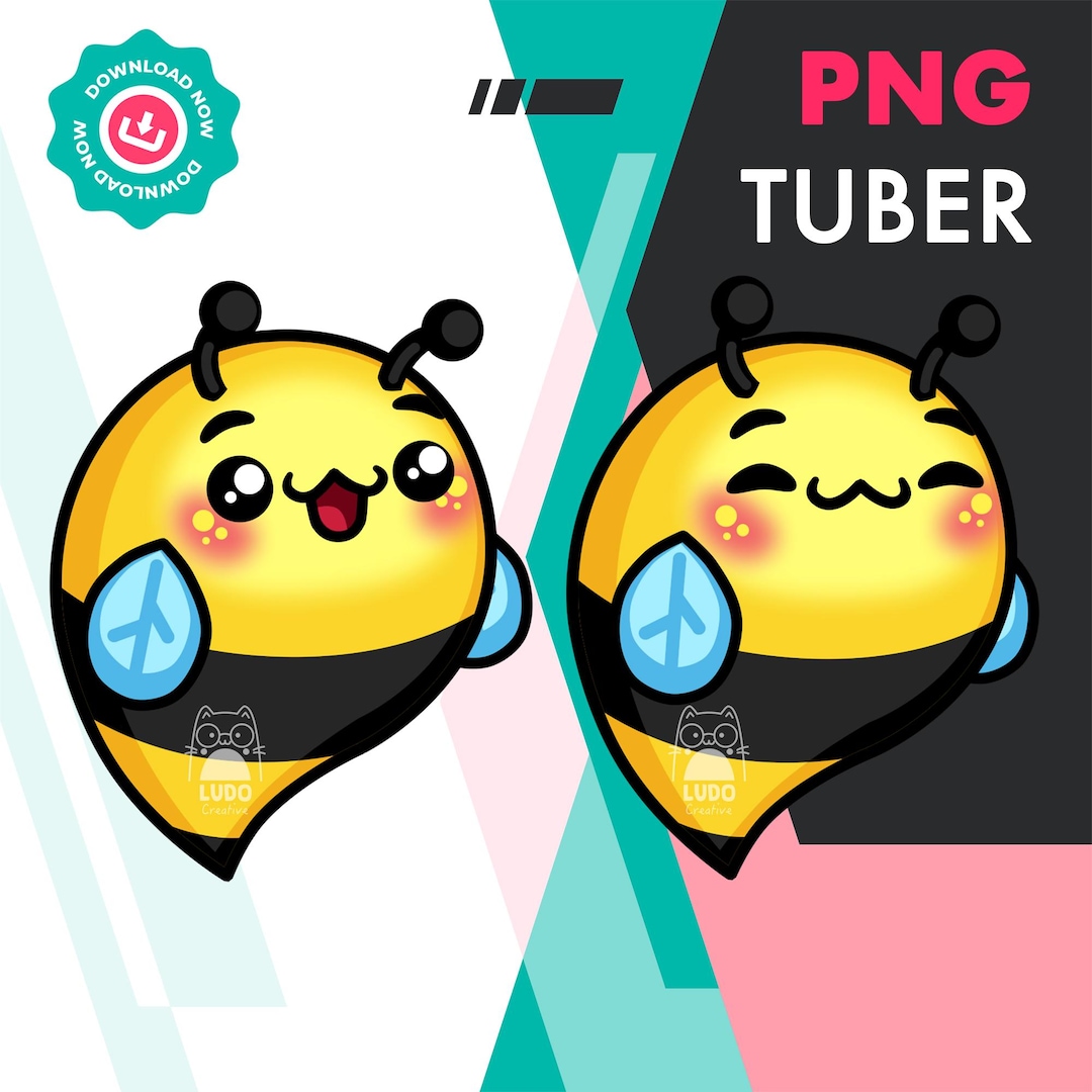 Pngtuber Bee, Cute Wasp Vtuber Model for Twitch, Youtube, Discord, Kick ...