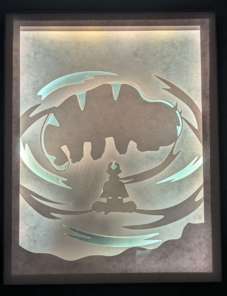 Avatar Theme (boy in Iceberg) Led/lighted Lightbox/shadowbox, White LED ...