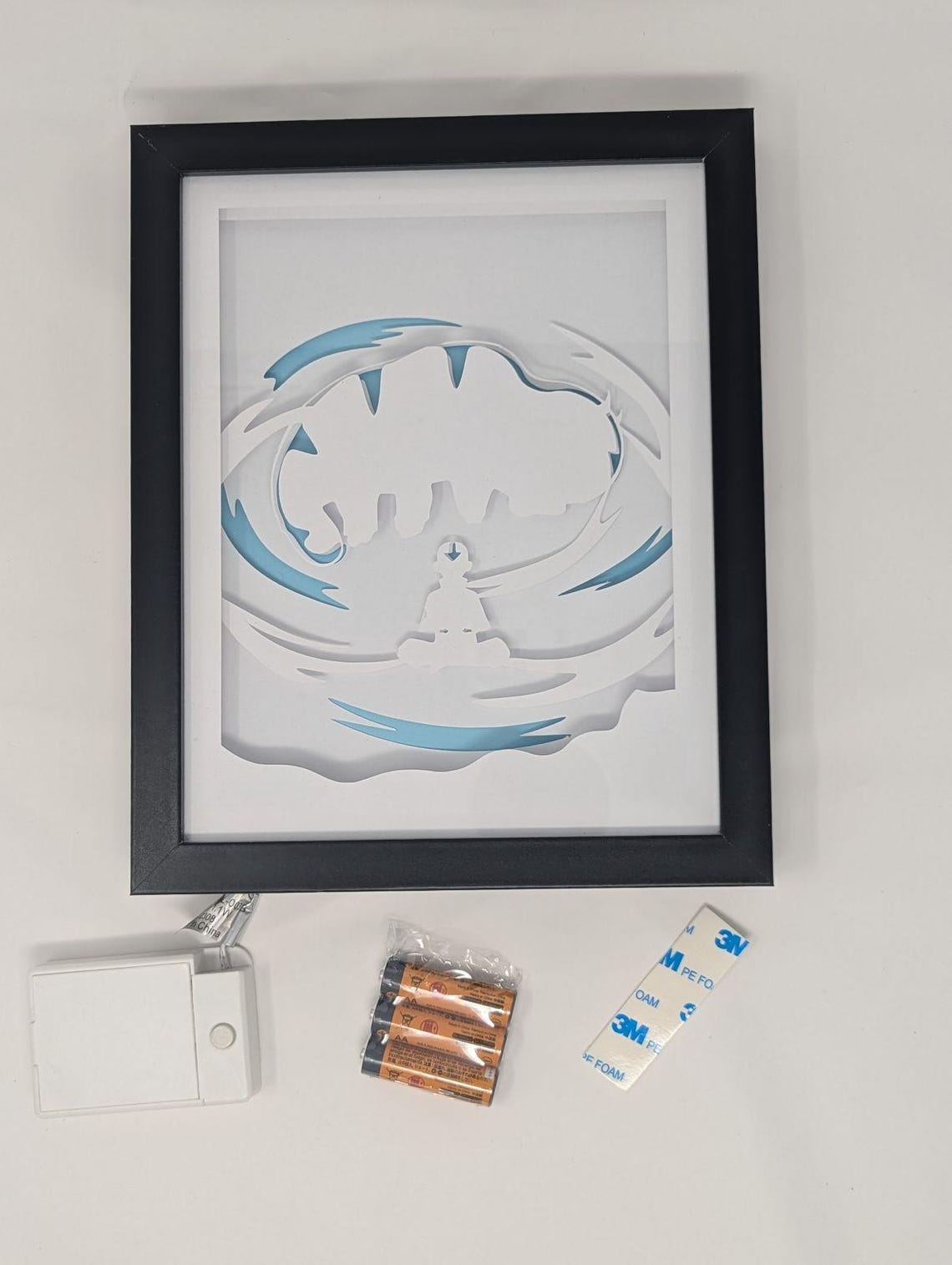 Avatar Theme (boy in Iceberg) Led/lighted Lightbox/shadowbox, White LED ...