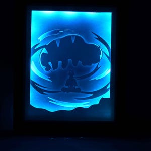Avatar Theme (boy in Iceberg) Led/lighted Lightbox/shadowbox, White or ...