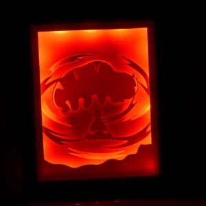 Avatar Theme (boy in Iceberg) Led/lighted Lightbox/shadowbox, White or ...