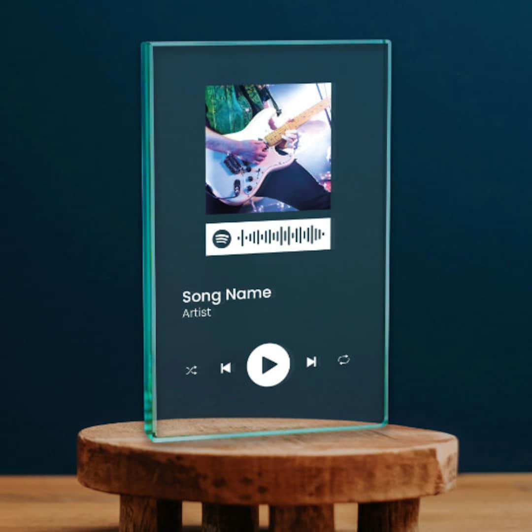 Personalised Music Song Gift Block. Personalise With Your Song, Link ...