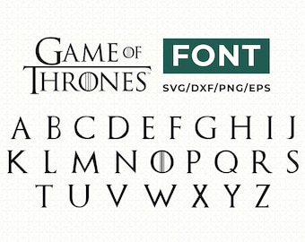 Game Thrones Font | Etsy