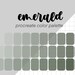 Emerald Procreate Color Palette (30 Colors) | Swatches | iPad Lettering ...