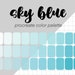 Sky Blue Procreate Color Palette (30 Colors) | Swatches | iPad ...