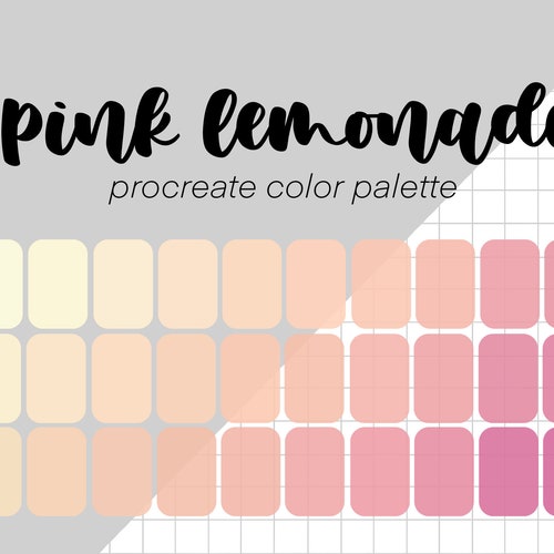 Pink Clouds Aesthetic Procreate Color Palette 30 Colors | Etsy