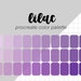 Lilac Procreate Color Palette (30 Colors) | Swatches | iPad Lettering ...