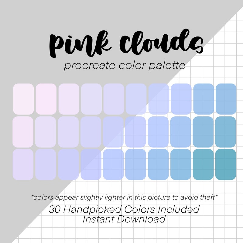 Light Purple Color Palette - Etsy