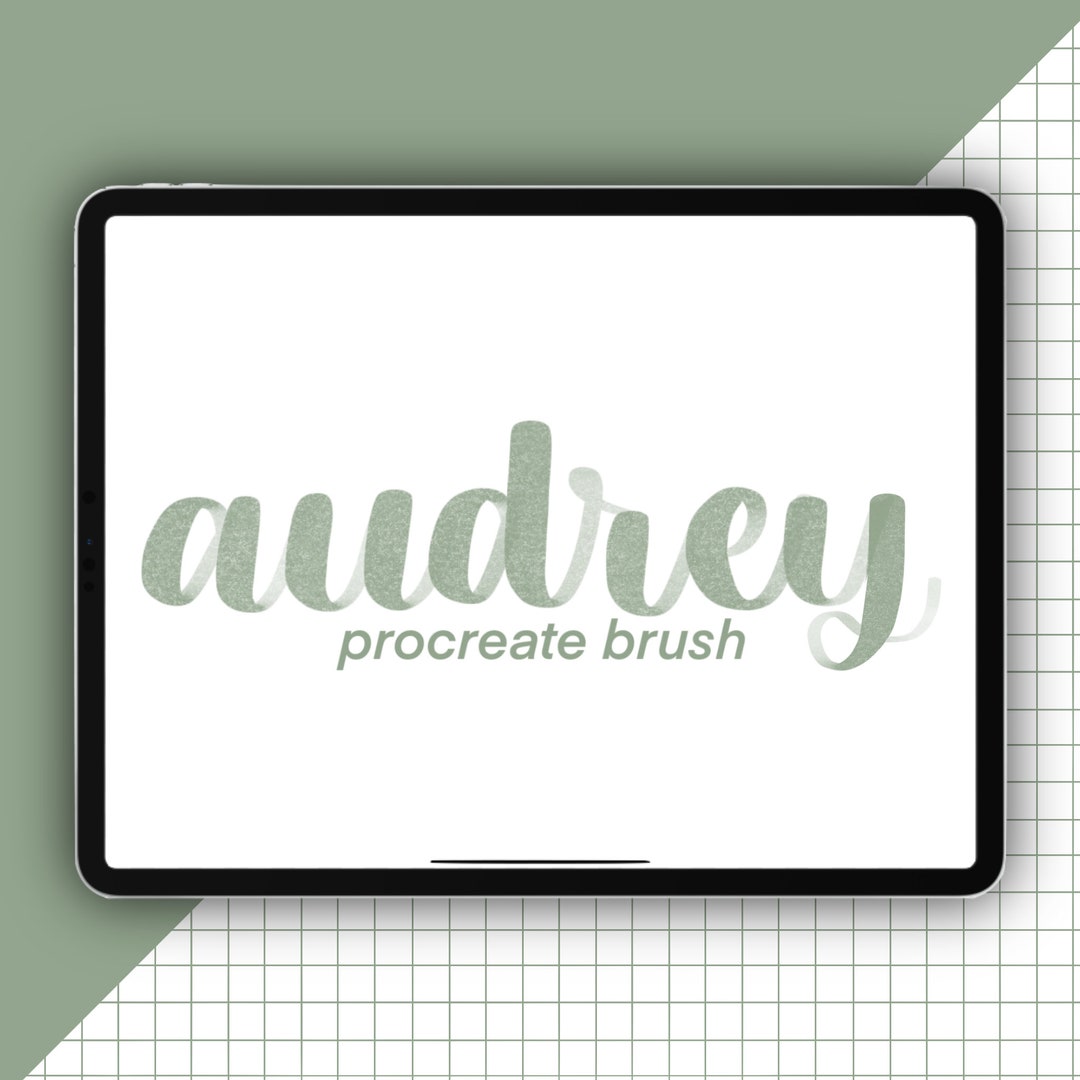 Audrey Textured Procreate Brush Pen Pressure Sensitive Apple Pencil ...
