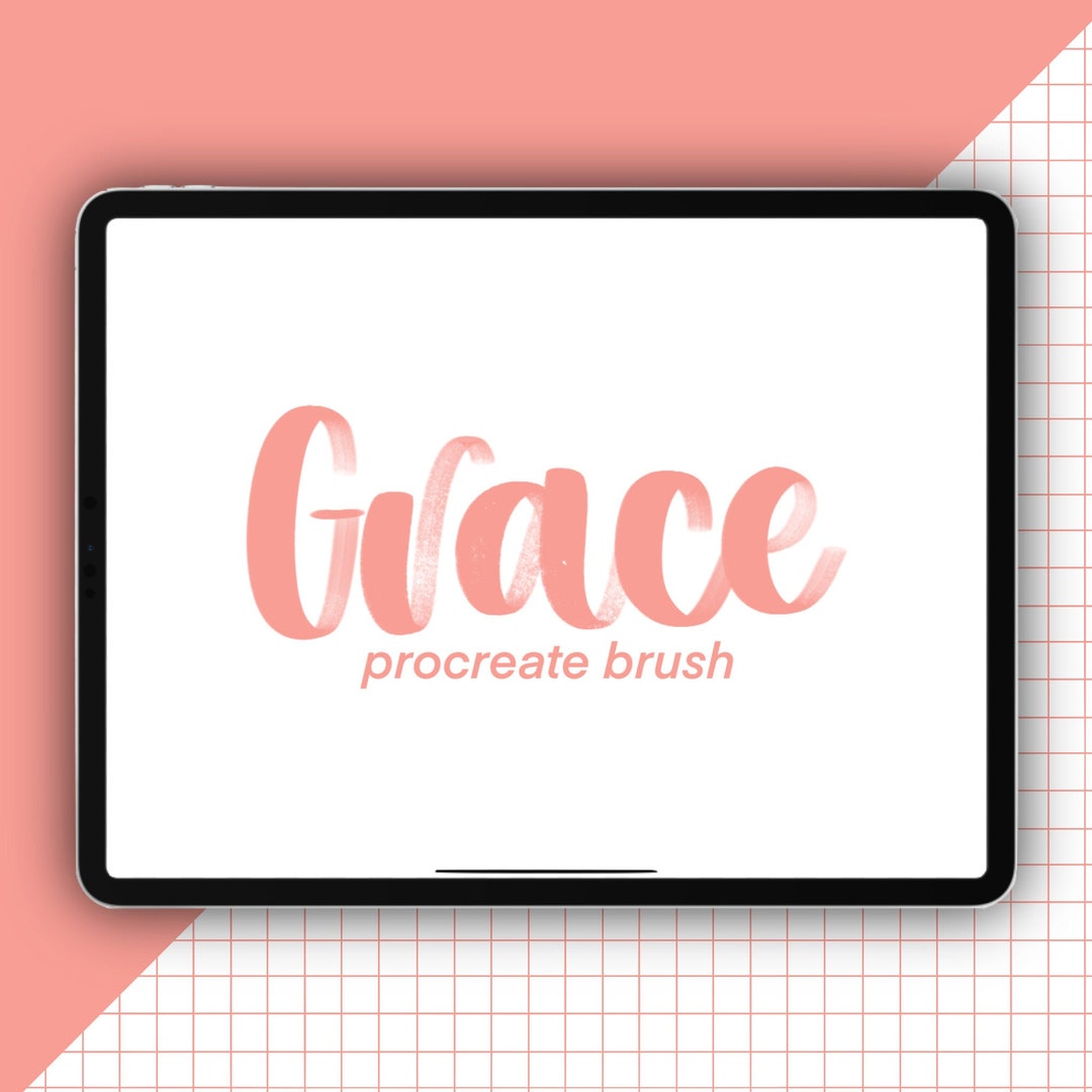 Grace Texture Procreate Lettering Brush | Procreate Brushes ...