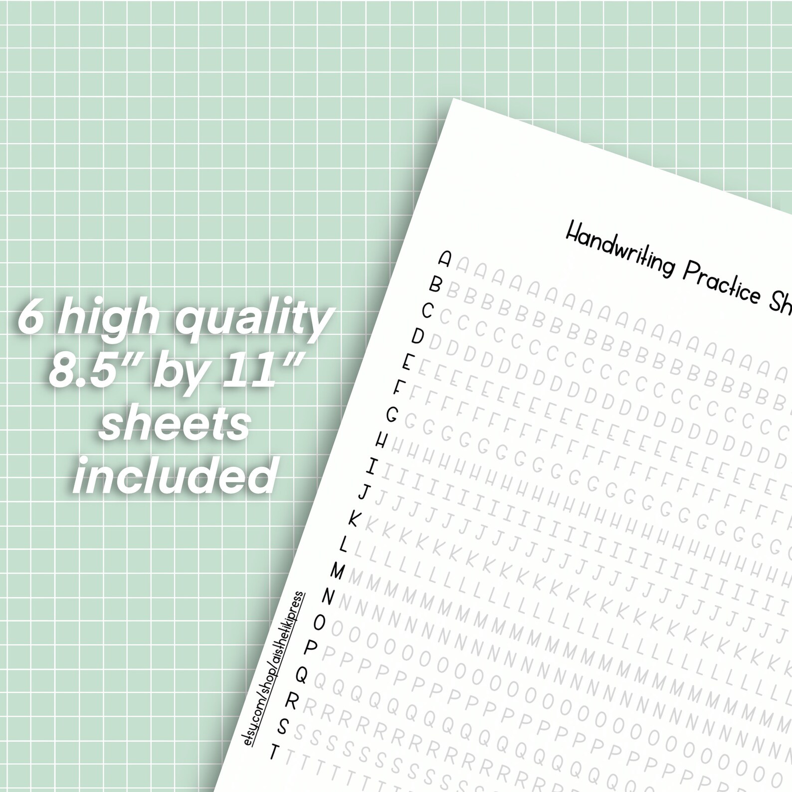 Handwriting Practice Sheets for Neat and Aesthetic Handwriting - Etsy