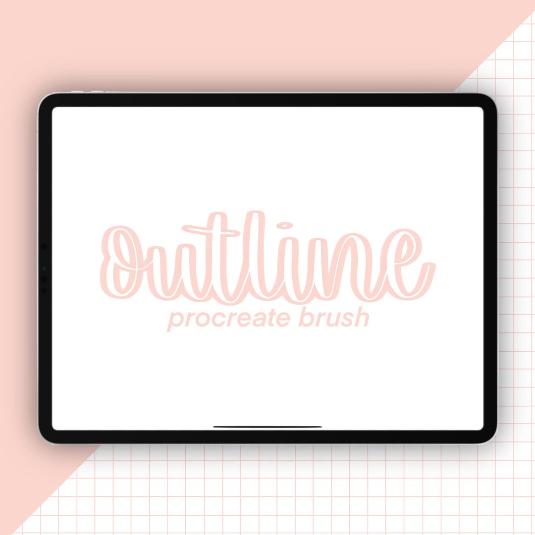 Pressure Sensitive Outline Procreate Brush | Procreate Brushes ...