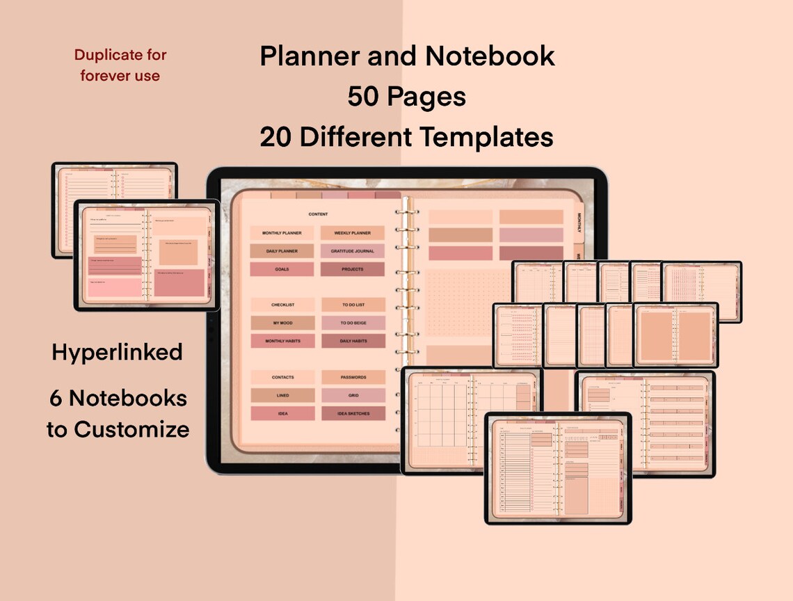 Digital Planner As Instant Download in Goodnotes and | Etsy