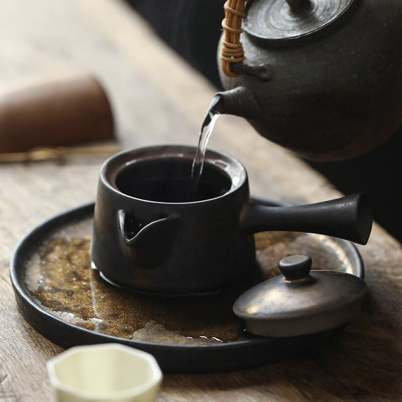 Ceramic Kyusu Teapot Traditional Kung Fu Tea Pot - Etsy