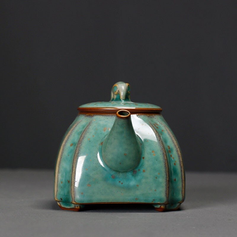 Green Ceramic Teapots Creative Chinese Tea Pot 250ml - Etsy