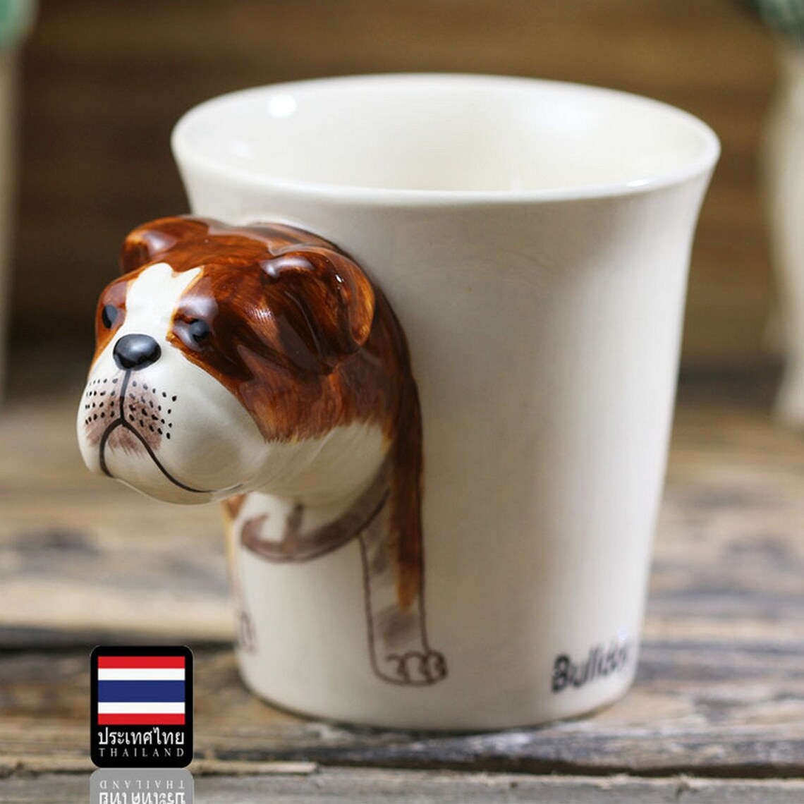 Bulldog Mug Handmade Ceramic Coffee Mug Animal Mug Handmade - Etsy