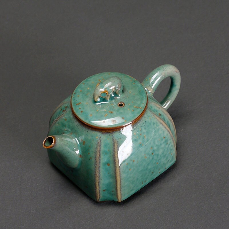 Green Ceramic Teapots Creative Chinese Tea Pot 250ml - Etsy