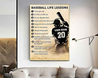 Motivational Baseball Poster - Etsy