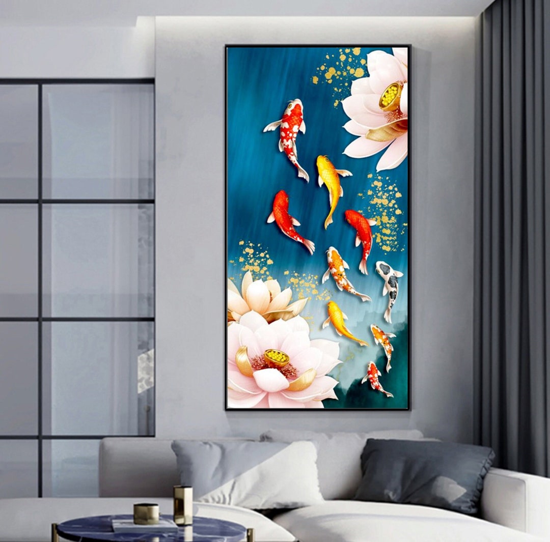 238 28 Koi Fish Art Koi Fish Artwork Koi Fish Wall Art Koi Fish Print ...