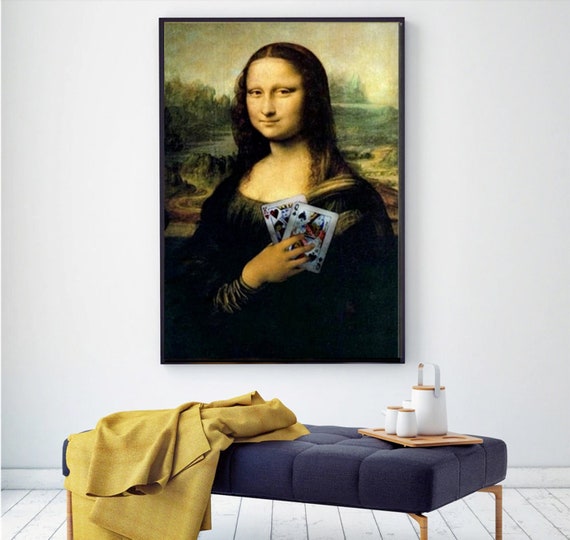 12412 Mona Lisa Reproduction Print Da Vinci Print Da Vinci Etsy