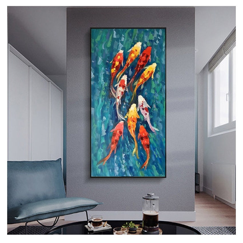 86 Koi Fish Art Koi Fish Artwork Koi Fish Wall Art Koi - Etsy