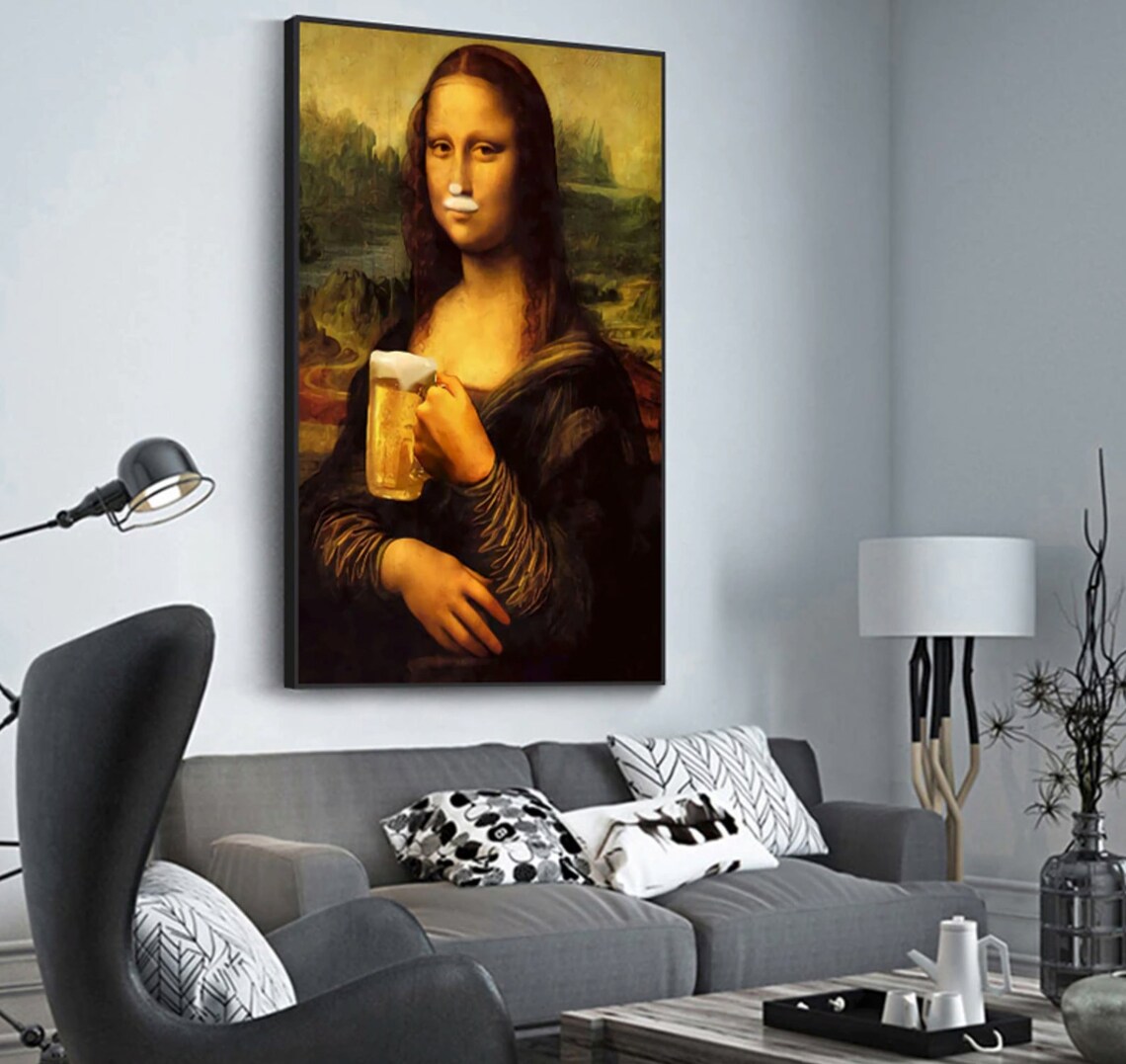 91 Mona Lisa Reproduction Print Da Vinci Print Da Vinci | Etsy