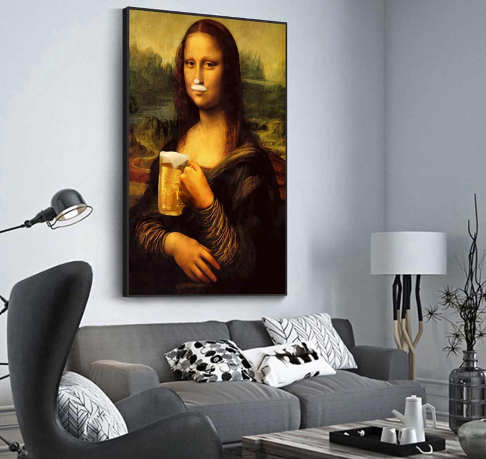 91 Mona Lisa Reproduction Print Da Vinci Print Da Vinci | Etsy