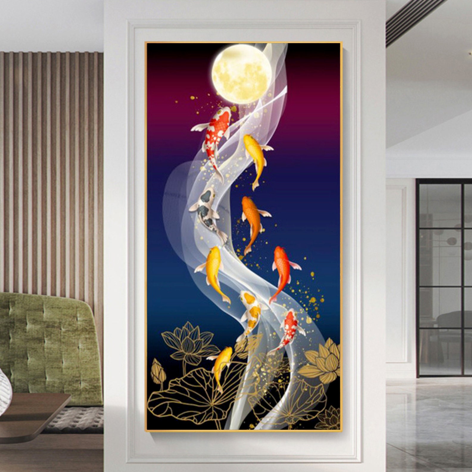 237 2 Koi Fish Art Koi Fish Artwork Koi Fish Wall Art - Etsy