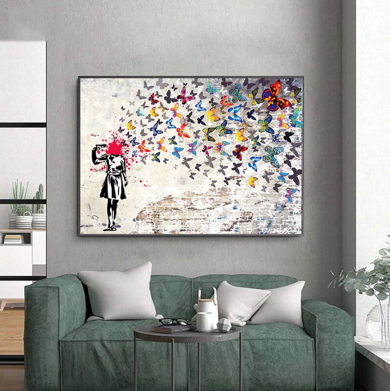 38 1 Toile Pop Art Banksy Tableau Pop Culture Tableau - Etsy