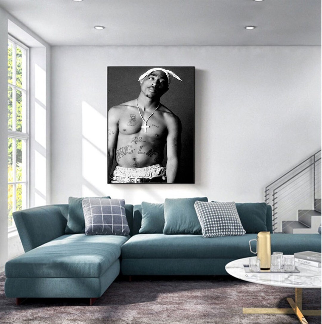 252 2pac Painting Tupac Poster Hip Hop Wall Art Rappers Canvas Rappers ...