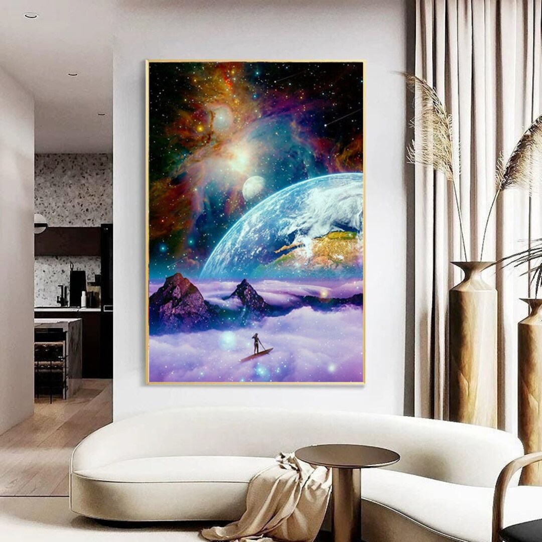 209 1 Cosmos Art Cosmos Poster Cosmos Print Galaxy Painting Galaxy ...