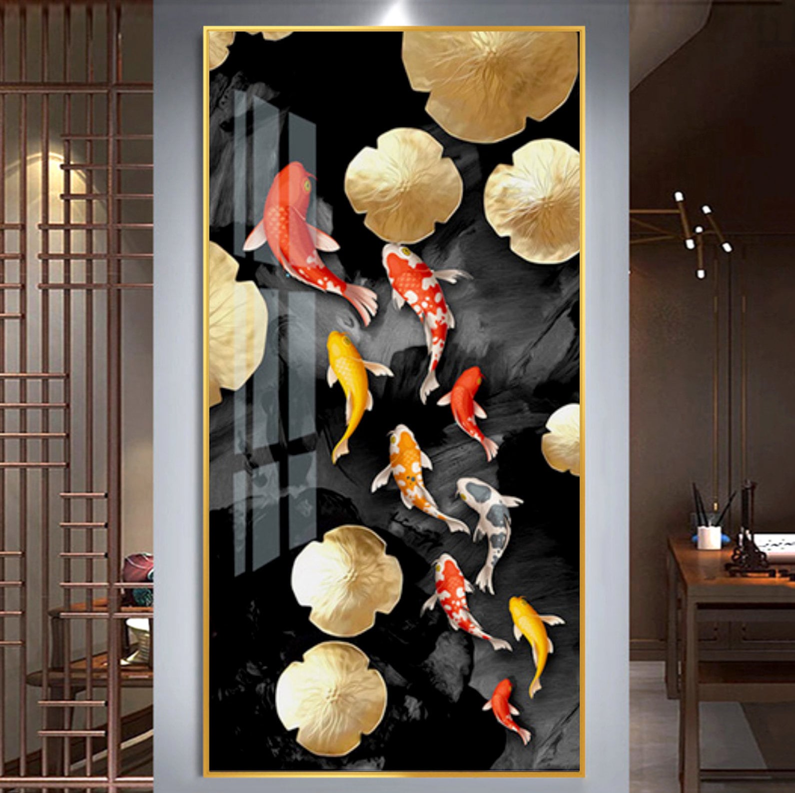 238 10 Koi Fish Art, Koi Fish Artwork, Koi Fish Wall Art, Fish Print ...