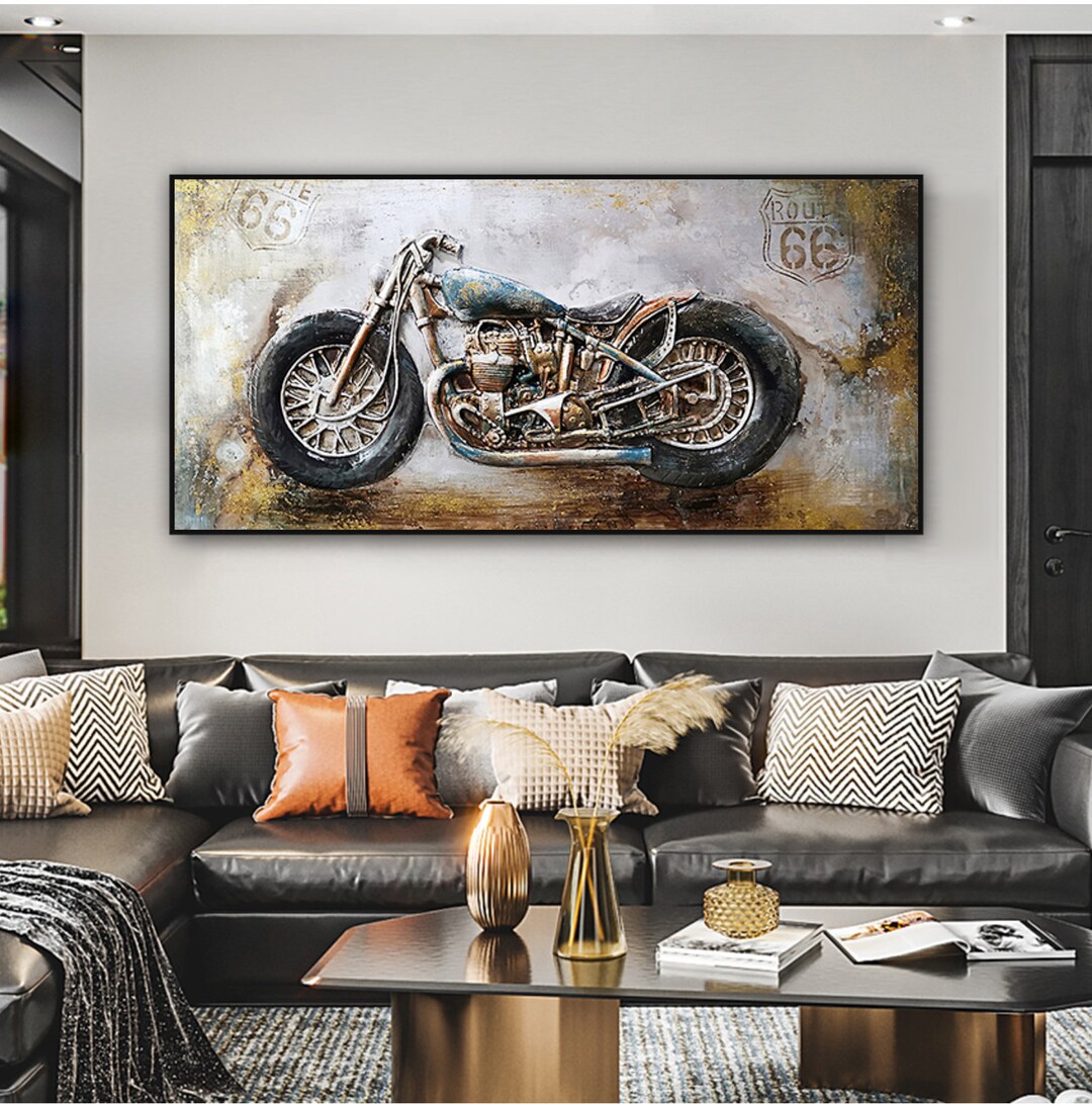 262#5 Motorcycle Painting, Motorcycle Poster, Motorbike Posters ...