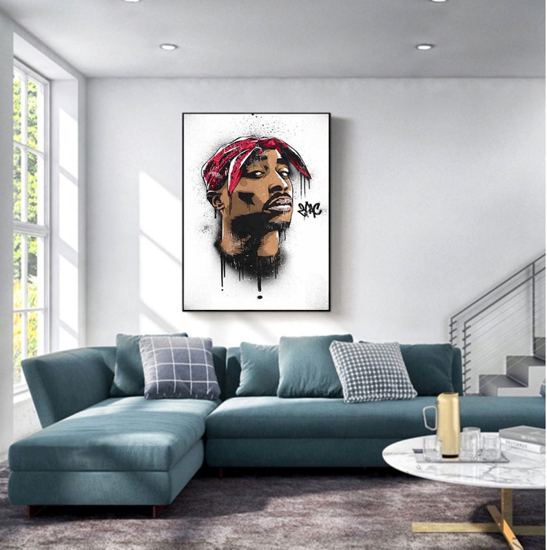 251 2pac Painting Tupac Poster Hip Hop Wall Art Rappers - Etsy