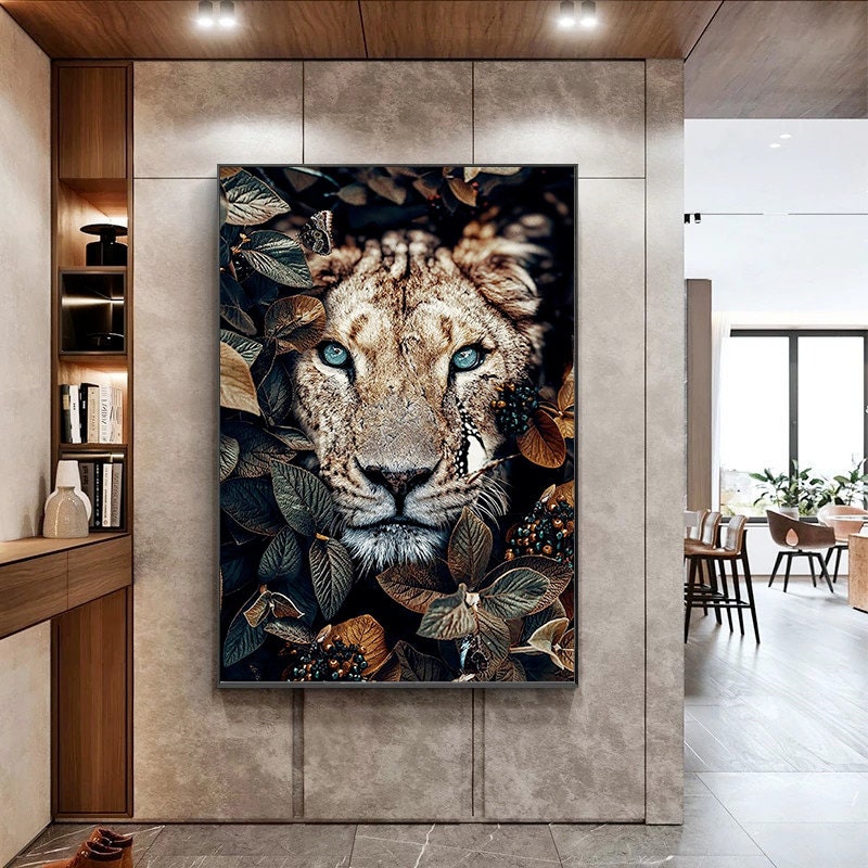 151 Lion Painting Lion Wall Art Lion Prints Animals - Etsy