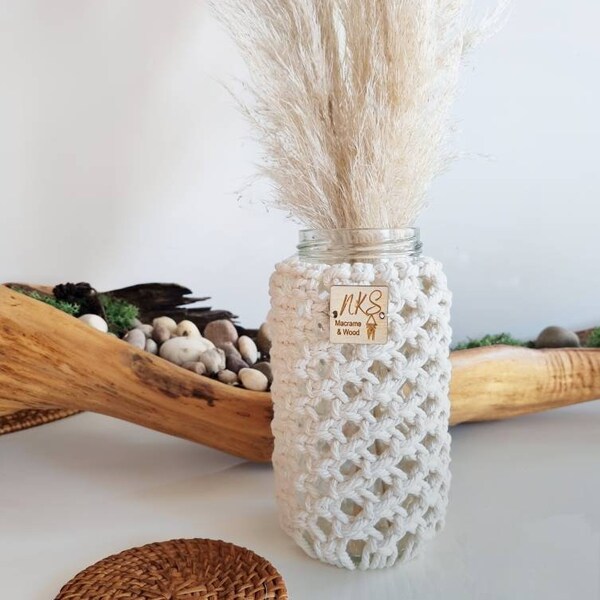 Macrame Jar - Etsy UK