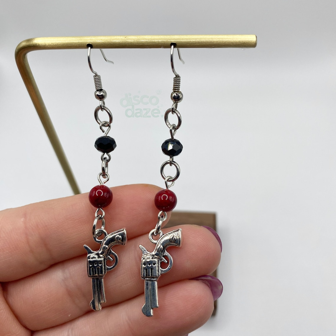 Goth Halloween Earrings Handmade Jewelry Hypoallergenic Dangle Earrings ...