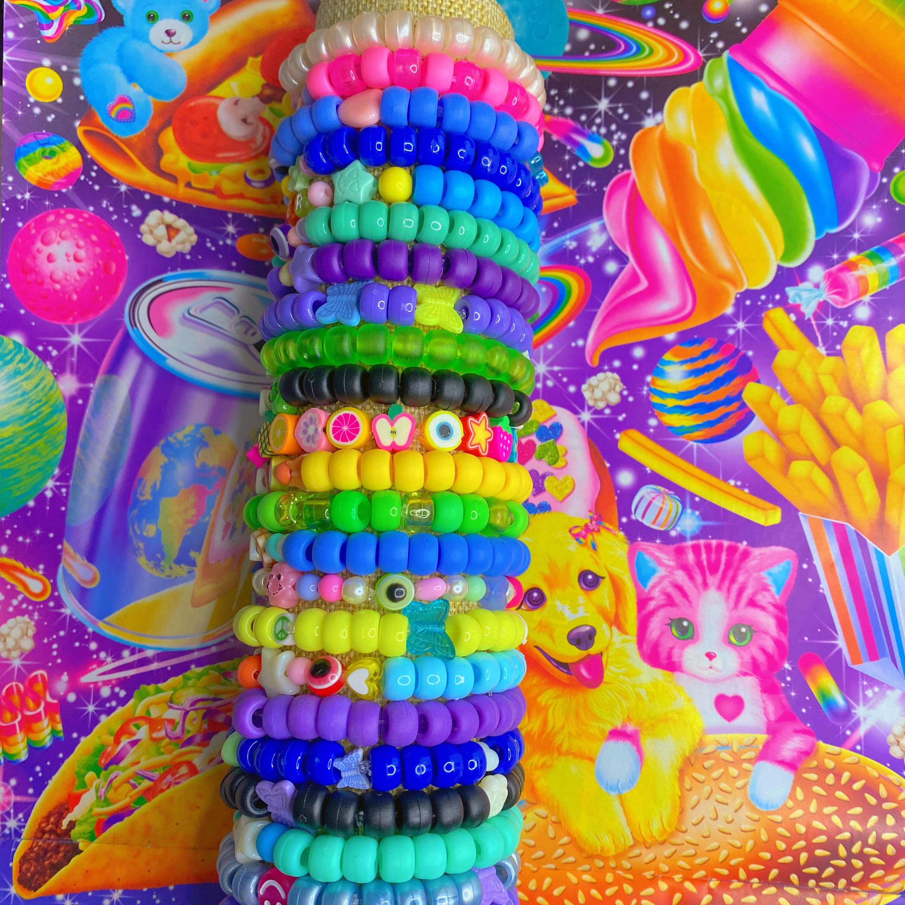 RANDOM Kandi Bracelet Rave Festival Y2k PLUR Gifts Pony Beaded Bundle ...