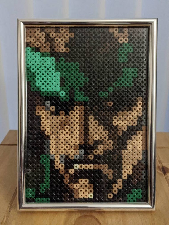 Solid Snake Hama Bead Portrait | Etsy UK